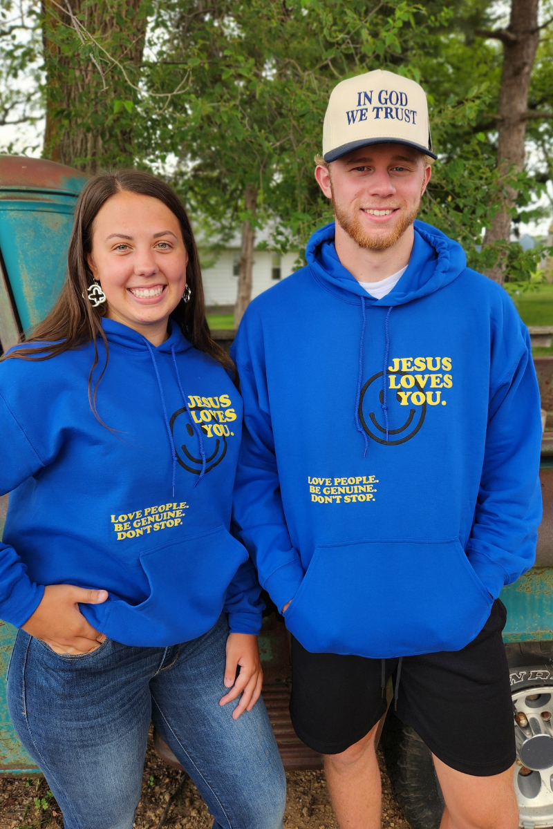 Puff Jesus Loves You Hoodie – ReStyle & Co